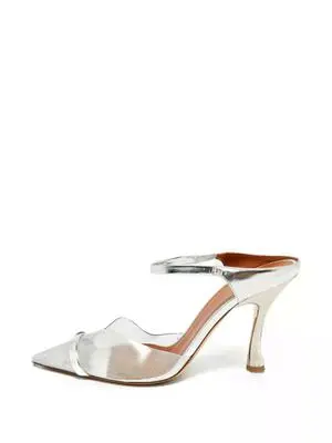 MALONE SOULIERS Iona Pointed-toe Mules - Silver