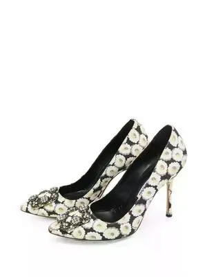 Manolo Blahnik Hangisi Floral-print Pumps