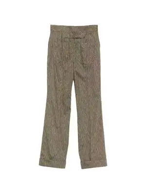 KIKO KOSTADINOV Charcoal Striped Flared Trousers