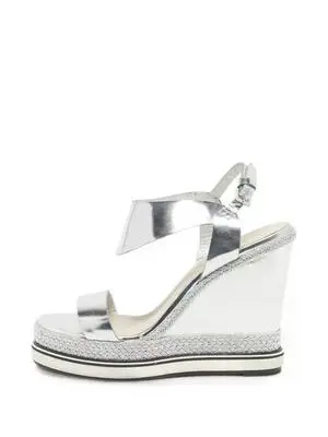 NICHOLAS KIRKWOOD Leda Leather Wedge Sandals