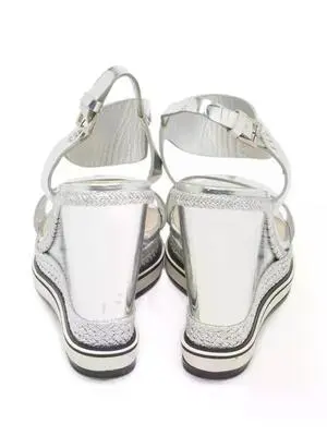 NICHOLAS KIRKWOOD Leda Leather Wedge Sandals