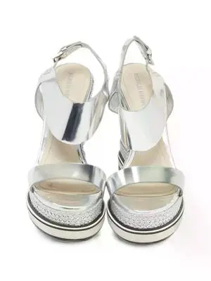 NICHOLAS KIRKWOOD Leda Leather Wedge Sandals