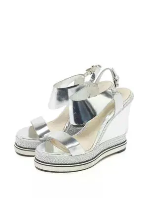 NICHOLAS KIRKWOOD Leda Leather Wedge Sandals