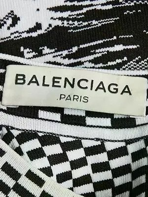 Balenciaga Abstract Print Long Sleeve Top