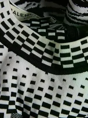 Balenciaga Abstract Print Long Sleeve Top