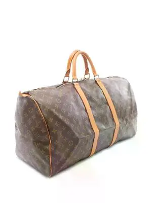 LOUIS VUITTON Monogram Keepall 55 Boston Bag