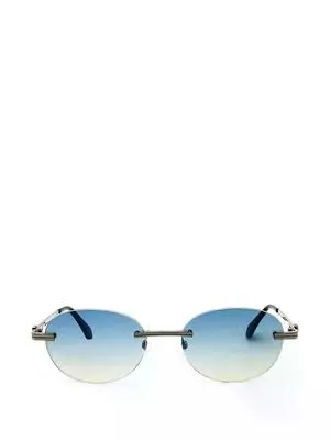 Palm Angels Rimless Oval-frame Sunglasses