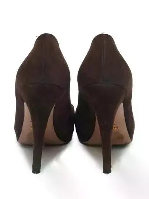 Prada Suede Platform Pumps