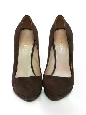 Prada Suede Platform Pumps