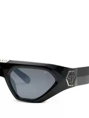 Philipp Plein Geometric Frame Sunglasses - Black