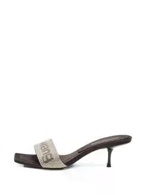 ALEXANDER WANG Jessie Crystal-embellished Sandals - Black