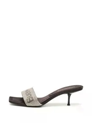 ALEXANDER WANG Jessie Crystal-embellished Sandals - Black