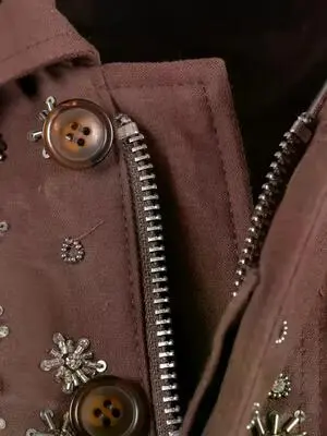 NOEME PARIS Bead-embellished Military Jacket