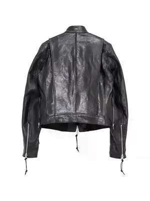 Our Legacy Buffed Leather Zip-up Jacket