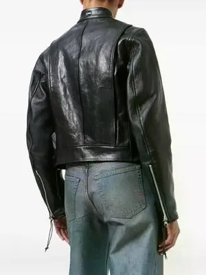 Our Legacy Buffed Leather Zip-up Jacket