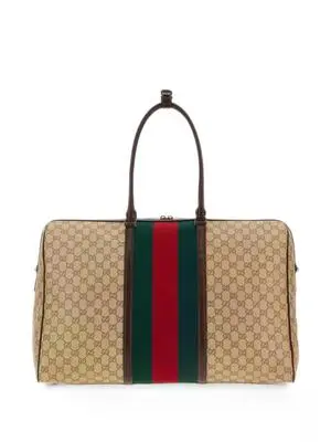 Gucci Gg Supreme Duffle Bag - Neutrals
