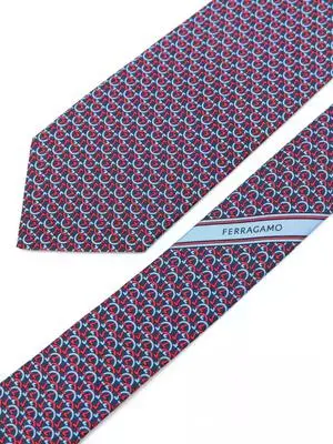 FERRAGAMO Gancini Pattern Tie