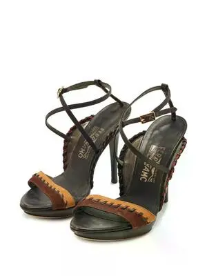 FERRAGAMO Leather Platform Sandals