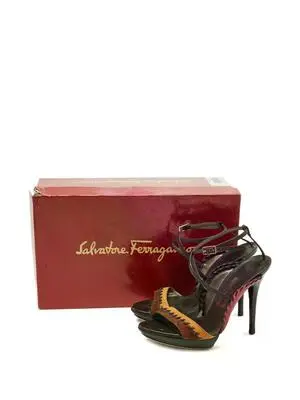 FERRAGAMO Leather Platform Sandals