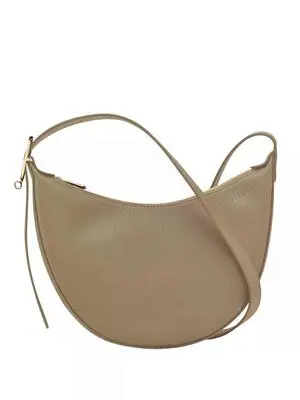 Longchamp Le Foulonné Grained Cowhide Leather Crossbody Bag - Neutrals