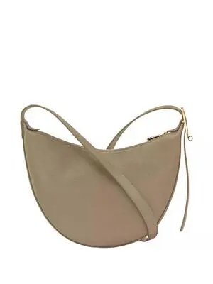 Longchamp Le Foulonné Grained Cowhide Leather Crossbody Bag - Neutrals