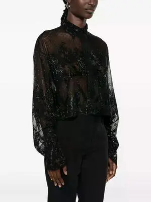 Ermanno Scervino Embellished Lace Shirt
