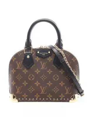 LOUIS VUITTON Monogram Trunk Alma Bb Satchel