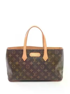 LOUIS VUITTON Monogram Wilshire Pm Handbag - Brown