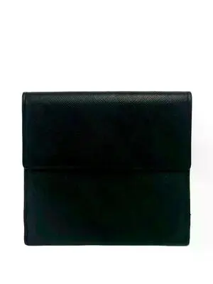 FERRAGAMO 2010-2026 Leather Gancini Bifold Wallet Small Wallets - Black
