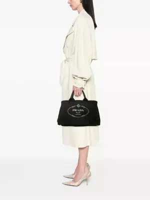 Prada Canapa Logo Satchel