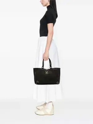 Gucci Gg Denim Abbey D-ring Tote Bag - Brown