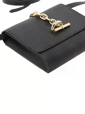 Hermès Chaine D'ancre Compact Wallet Crossbody Bag - Black