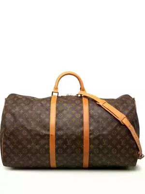 LOUIS VUITTON Keepall Bandouliere 60 Travel Bag - Brown