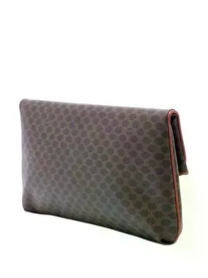 Celine Macadam Coated Canvas Clutch Bag
