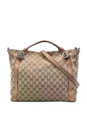 Gucci Medium Gg Canvas Miss Gg Satchel - Neutrals