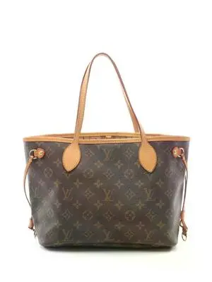 LOUIS VUITTON Monogram Neverfull Pm Tote Bag - Brown