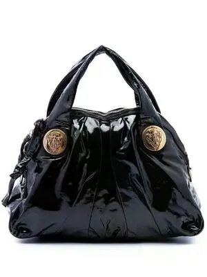 Gucci Patent Hysteria Satchel - Black