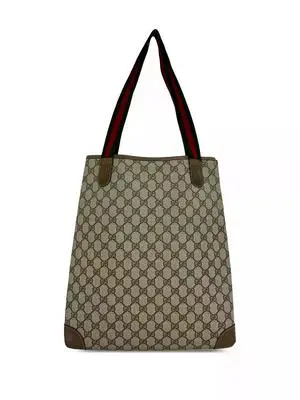 Gucci Gg Supreme Web Tote Bag