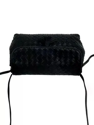 BOTTEGA VENETA Bottega Veneta Nappa Intrecciato Tassel Crossbody Bag