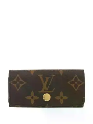 LOUIS VUITTON 2021-2026 Monogram 4 Key Holder - Brown