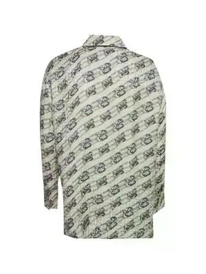 Fendi Silk Jacquard-print Shirt