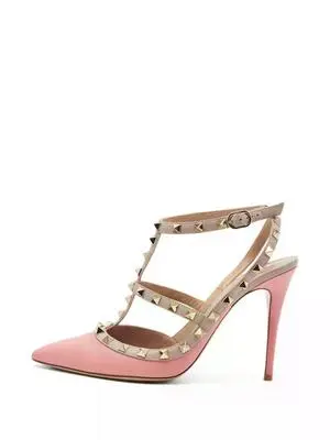 Valentino Garavani Rockstud Leather Heeled Pumps