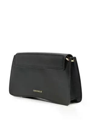 COCCINELLE Mini C-me Leather Clutch Bag - Black
