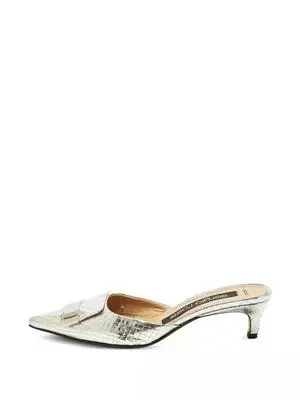 SERGIO ROSSI Embossed Mules