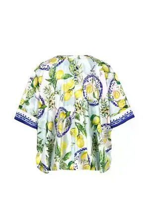 MARCCAIN Printed V-neck Blouse