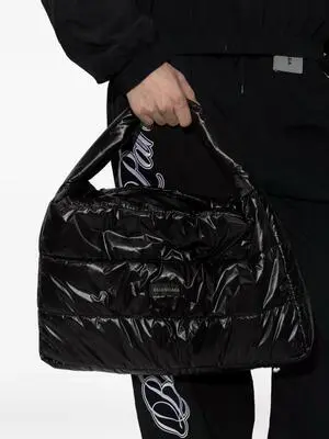 Balenciaga Logo Patch Tote Bag - Black