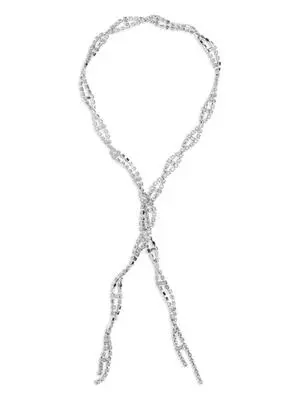Balenciaga Riviera Crystal-embellished Necklace - Silver