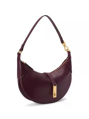 Polo Ralph Lauren Pony Plaque Leather Shoulder Bag
