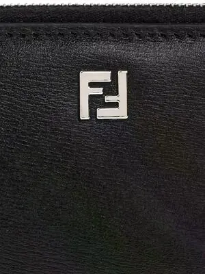 Fendi Mini Ff Logo-plaque Leather Wallet