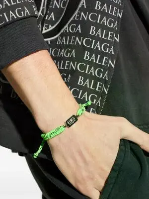 Balenciaga Saint-germain Lace Logo-detail Bracelet
